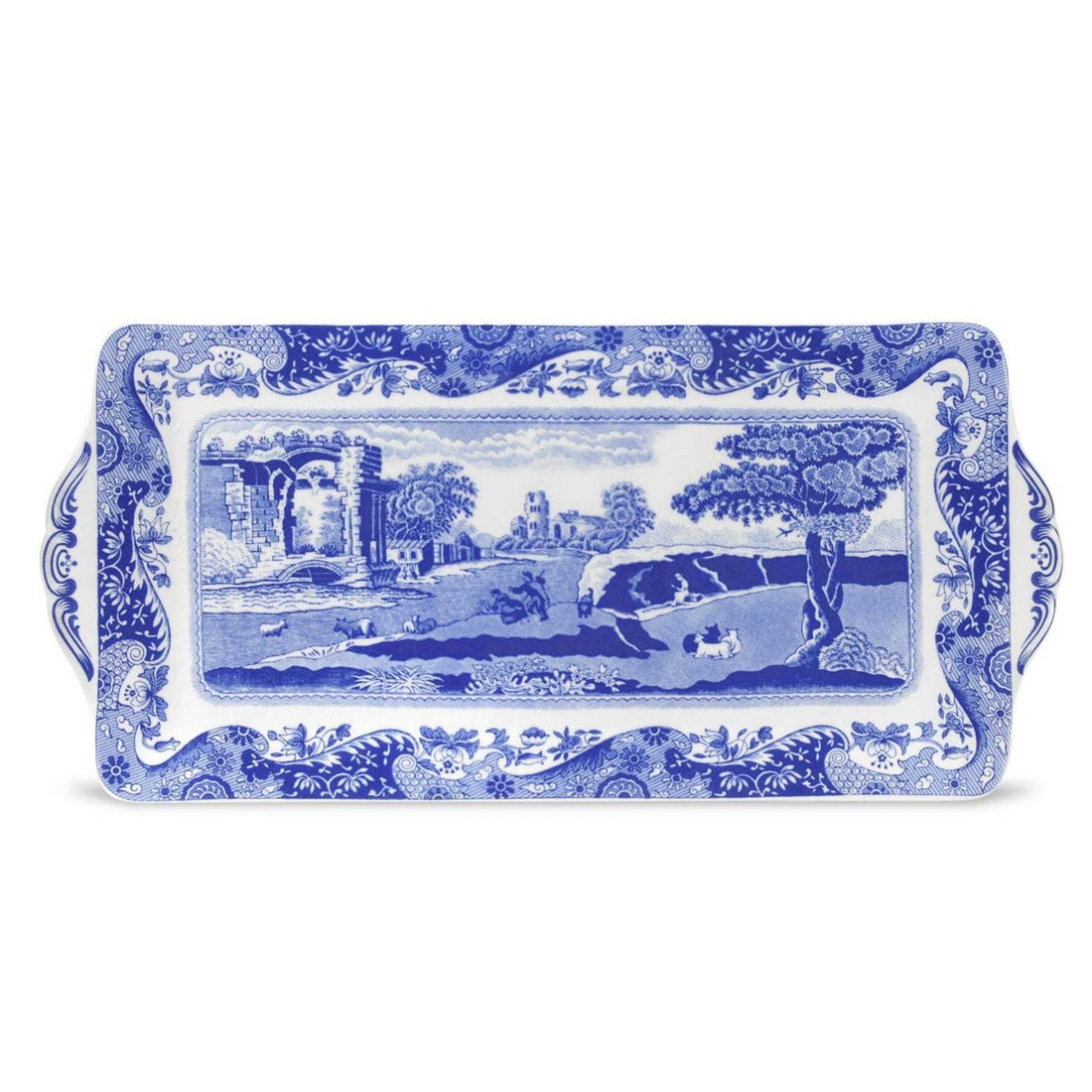 Spode Blue Italian Sandwich Tray | Timeless Serving Platter